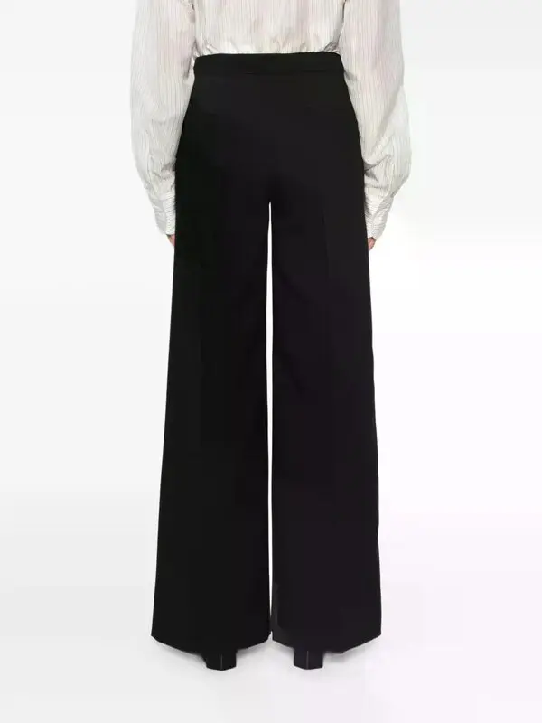 Seductive Bridget Gold-button Wide-leg Trousers