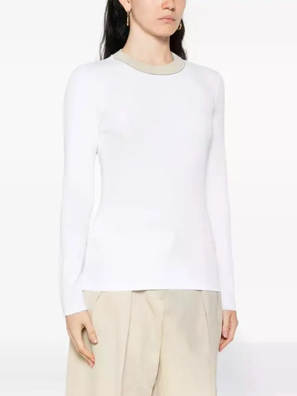 Peserico Embellished Round-neck Top
