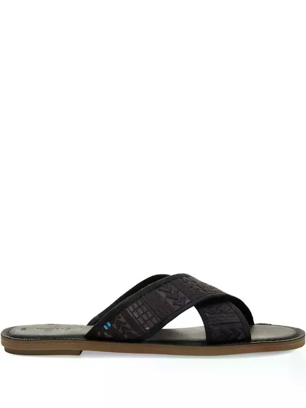 Toms Viv Flat Sandals - Black