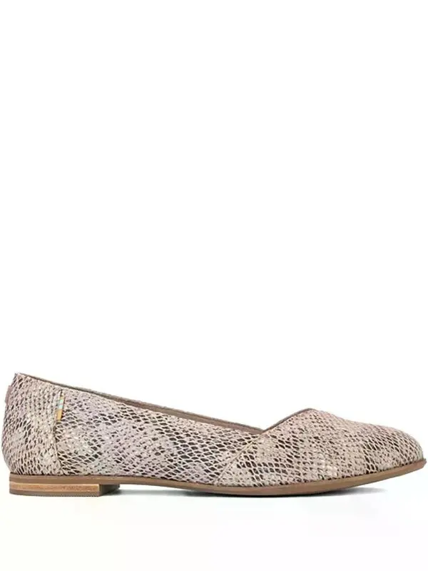 Toms Julie Snake Print Ballet Flats