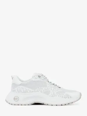 Michael Kors Levie Mixed-media Trainer - White