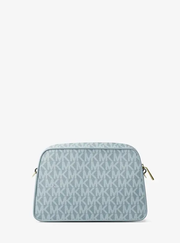 Michael Kors Jet Set Small Signature Logo Camera Crossbody Bag - Blue