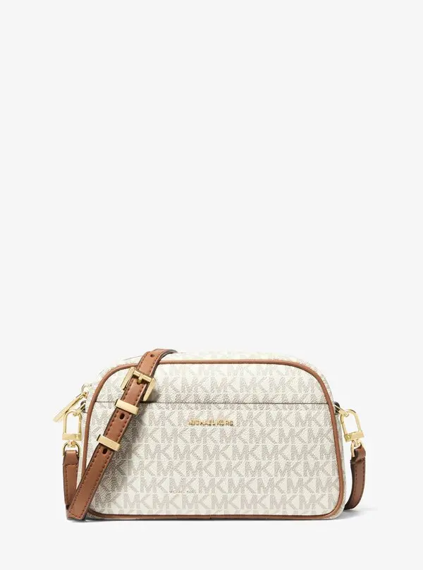 Michael Kors Jet Set Small Camera Crossbody Bag - Natural