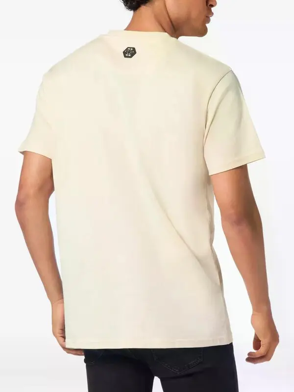 Philipp Plein Crystal-embellished Teddy-bear T-shirt - Neutrals