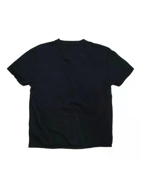 LES TIEN Chest-pocket Cotton T-shirt - Black