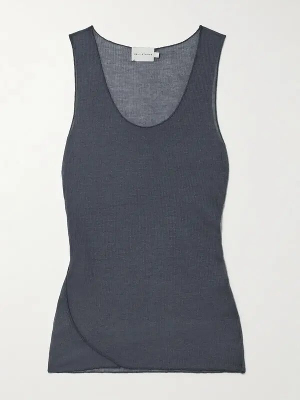 DEIJI STUDIOS Ribbed-knit Tank