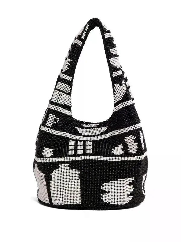 JW Anderson Beaded Shoulder Bag - Black