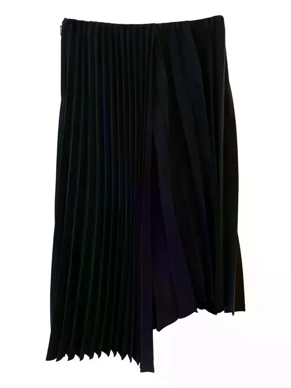 Saint Laurent Pleated Asymmetric Skirt