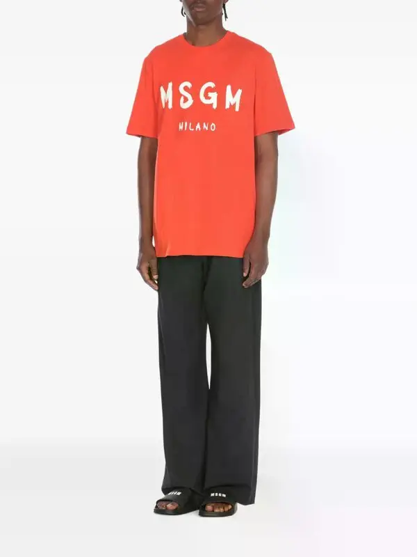 MSGM Logo-print T-shirt
