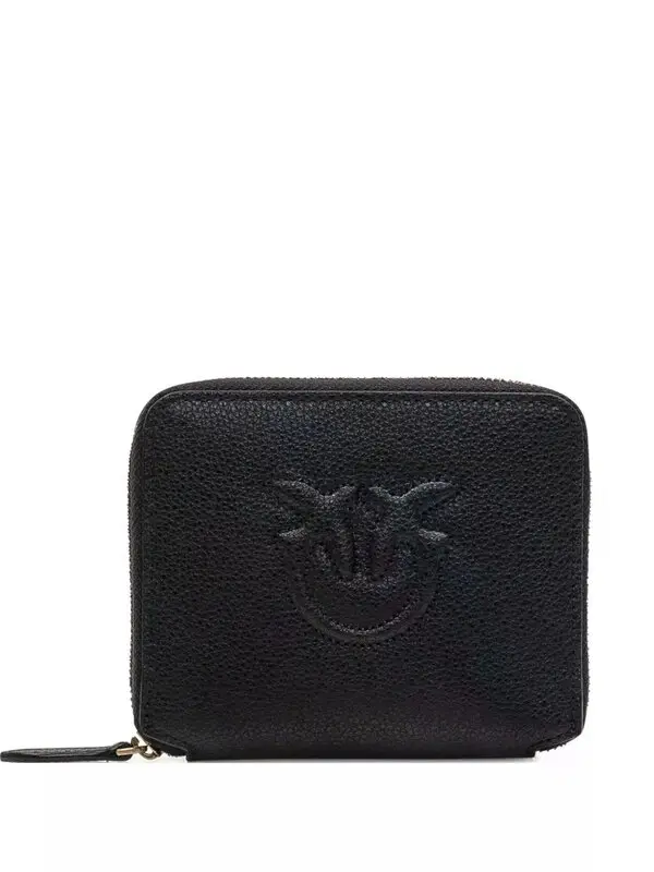 Pinko Taylor Embossed Logo Zip-around Purse - Black