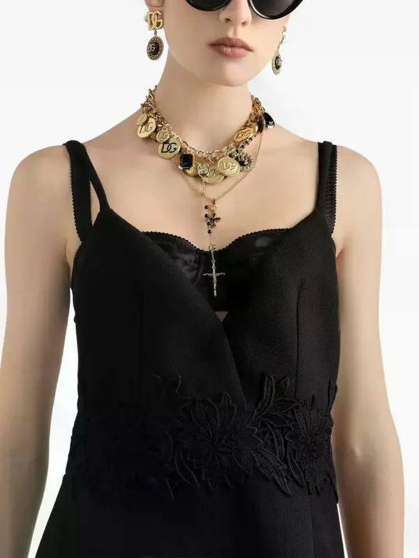 Dolce & Gabbana Mini Lace Detailing Dress