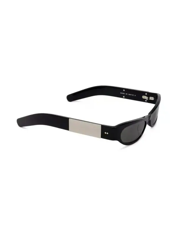 Gucci Logo-engraved Oval Frame Sunglasses