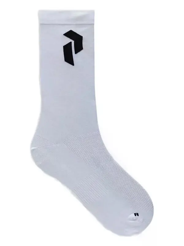PEAK PERFORMANCE Logo-intarsia Socks - White