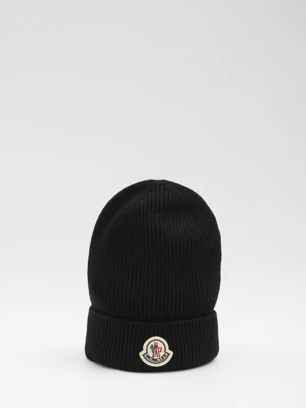 Moncler Wool Beanie - Black