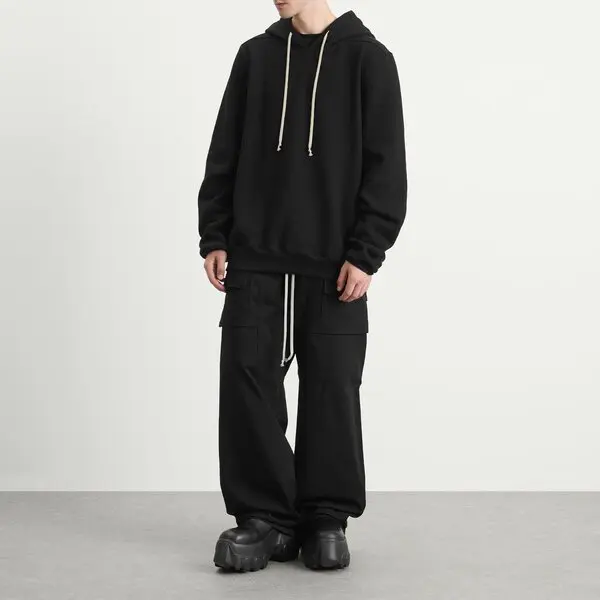 Rick Owens Oversized Cotton Hoodie