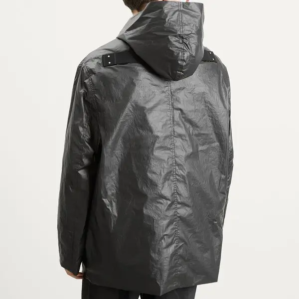 Rick Owens Coated Poplin Cropped Mac