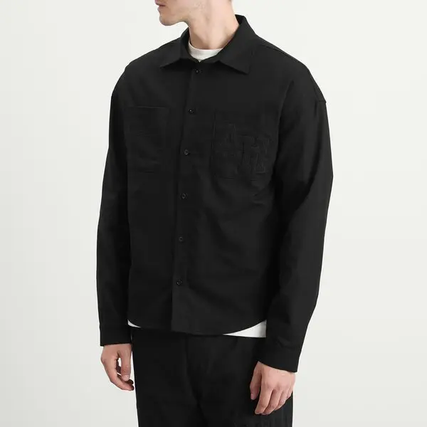 ANNIE HOOD College Linen Shirt - Black