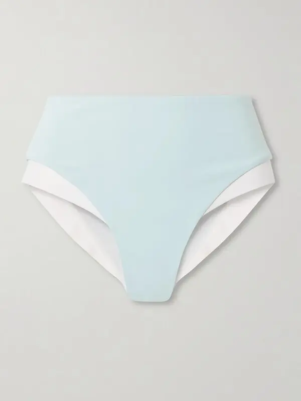 Marysia Bianco Two-tone Bikini Briefs - Blue