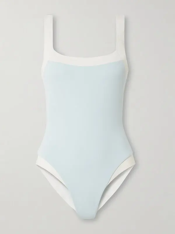 Marysia Bianco Two-tone Swimsuit - Blue