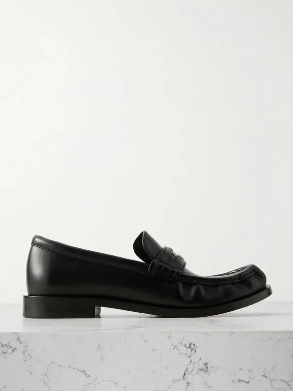 Burberry Leather Penny Loafers