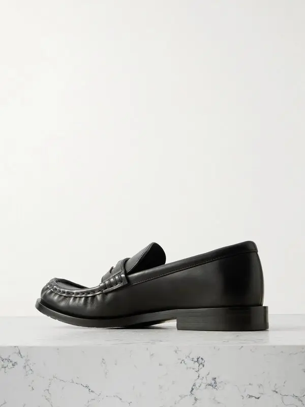 Burberry Leather Penny Loafers