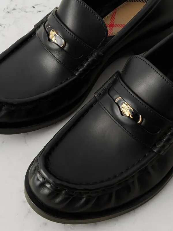 Burberry Leather Penny Loafers