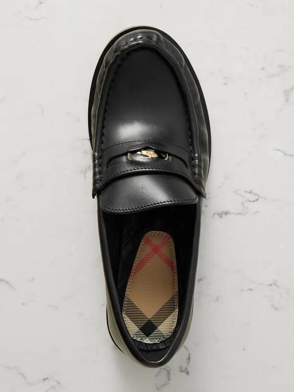 Burberry Leather Penny Loafers