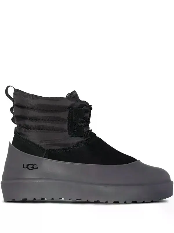 UGG Lace-up Quilted Boots - Black