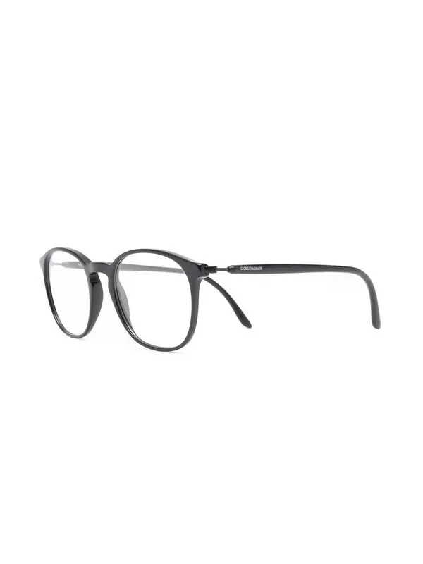 Giorgio Armani Round Frame Eyeglasses - Black