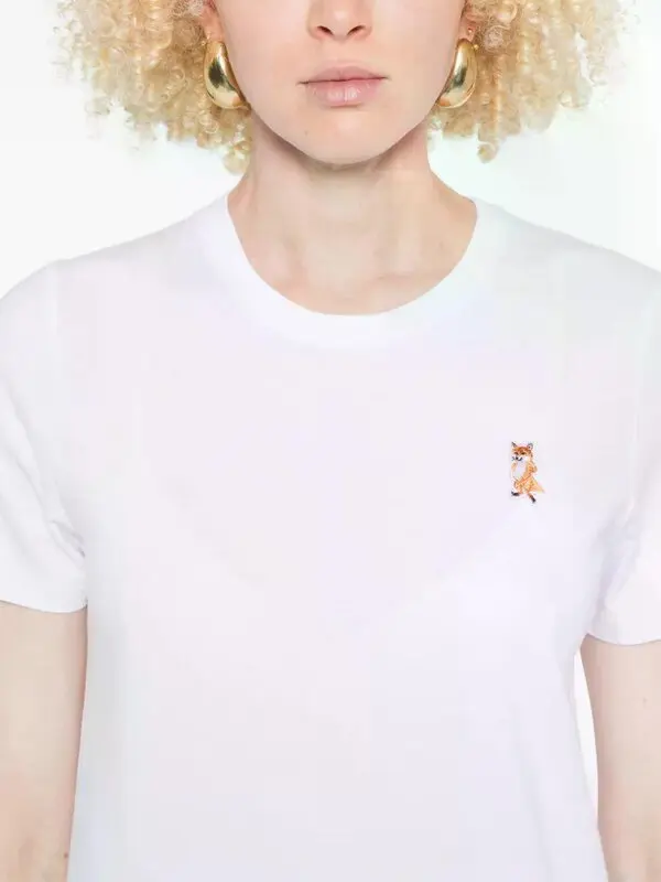 Maison Kitsuné Standing Fox Embroidered T-shirt