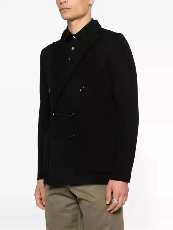 LARDINI Double-breasted Wool Jacket