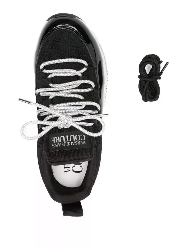 Versace Mesh Panel Lace-up Sneakers