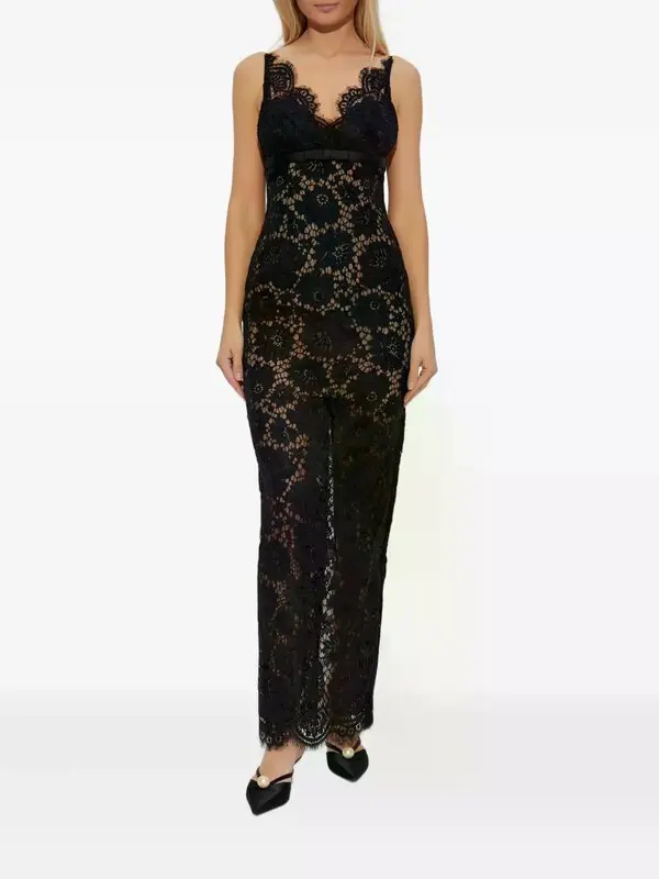 SELF-PORTRAIT Floral-lace Maxi Dress