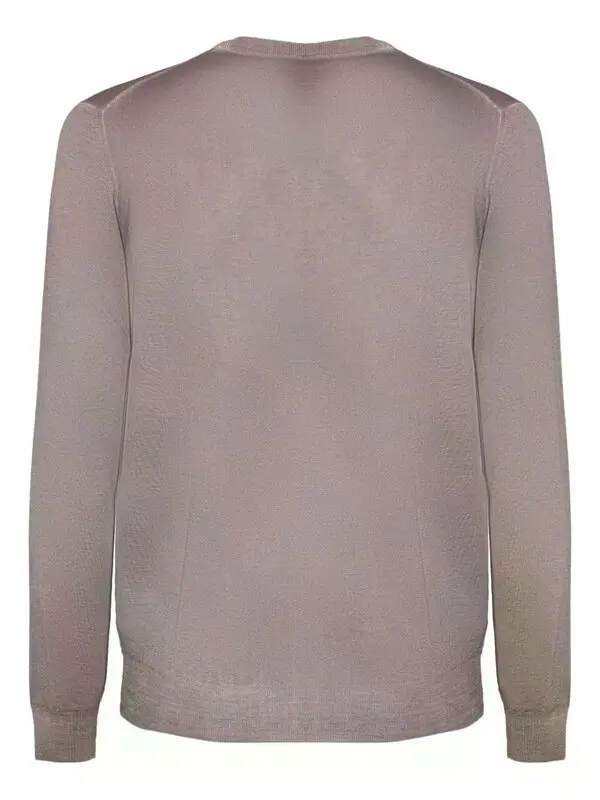 Fedeli Crew Neck Merino Wool Sweater - Neutrals