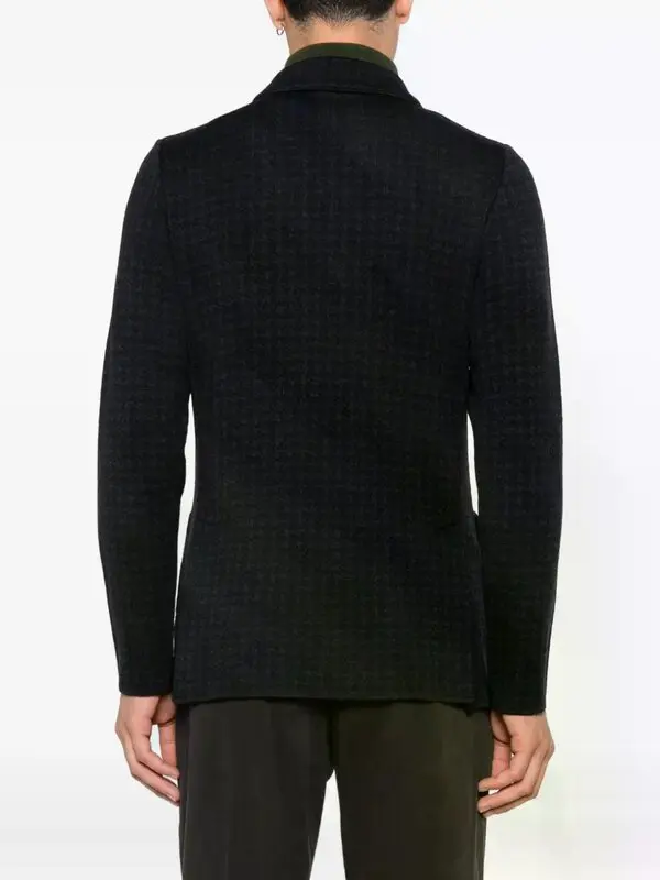 LARDINI Houndstooth Double-breasted Jacket