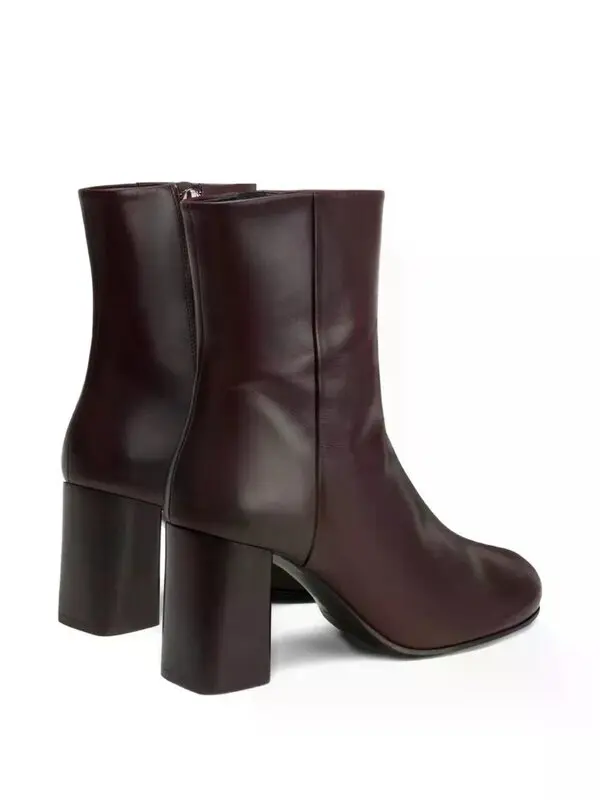 LEMAIRE Anatomic Block-heel Round-toe Boots - Brown