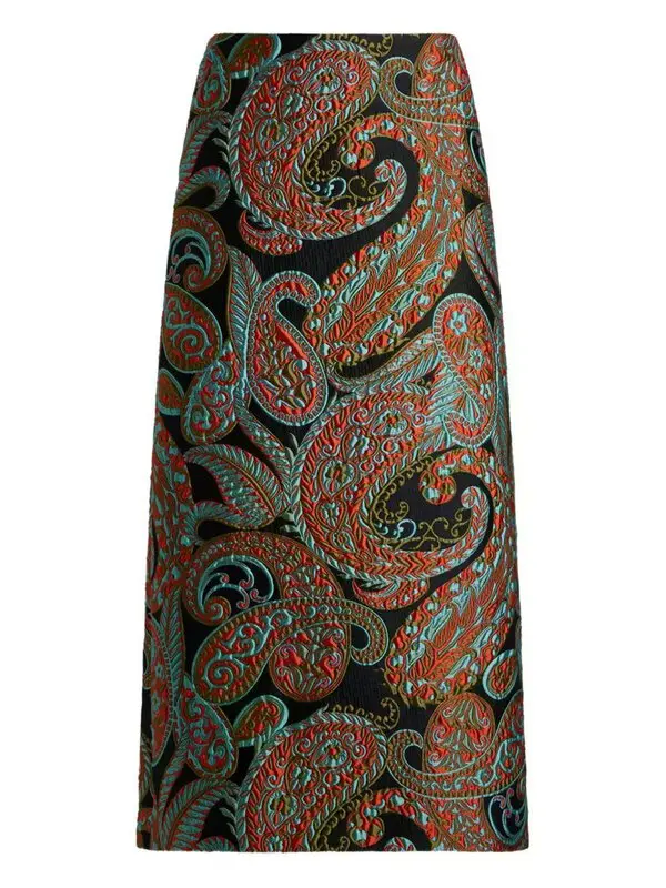 Etro Paisley Jacquard A-line Skirt