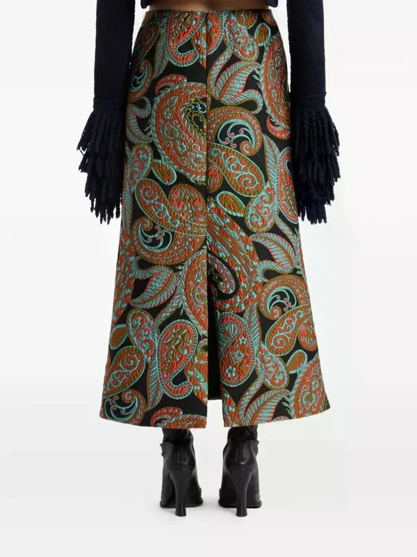 Etro Paisley Jacquard A-line Skirt