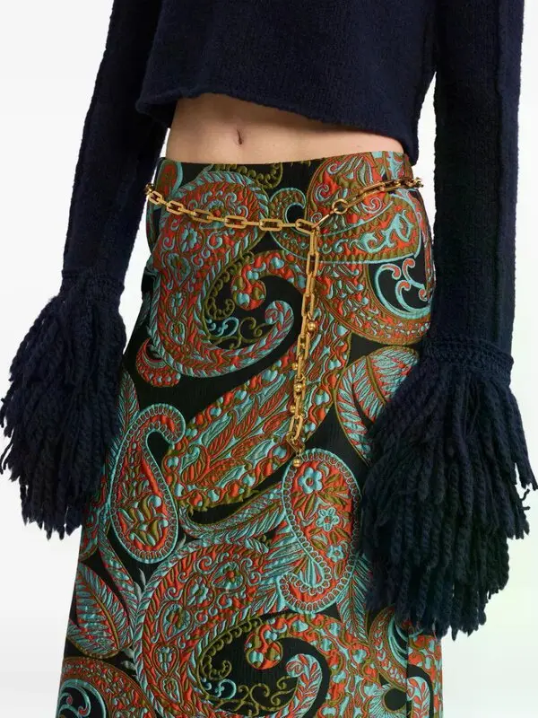 Etro Paisley Jacquard A-line Skirt