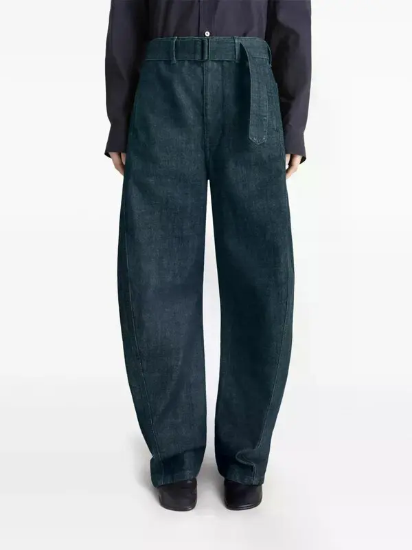 LEMAIRE Belted Twisted Denim Jeans