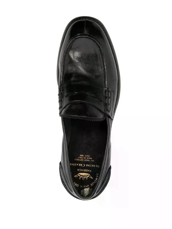 Officine Creative Penny-slot Leather Loafers