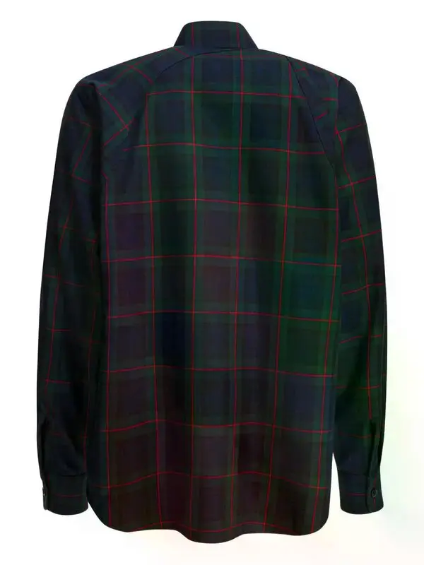 Alexander McQueen Buckle-strap Plaid Shirt