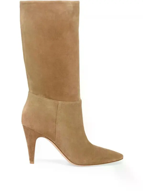 GIANVITO ROSSI Elise Mid-calf Boots - Neutrals