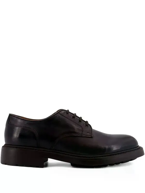DOUCAL'S Lace-up Leather Derby Shoes