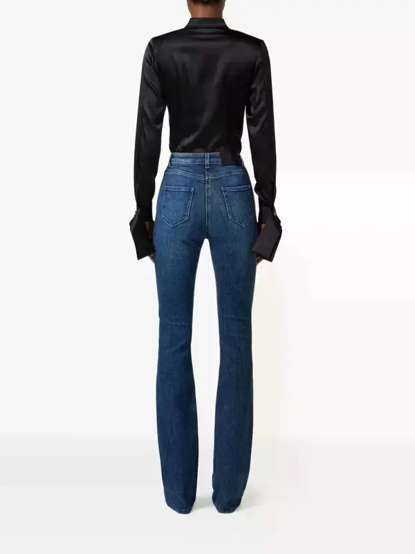 Elisabetta Franchi Satin Wrap Bodysuit