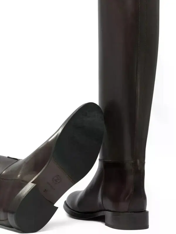 MARETTO Leather Knee-high Boots