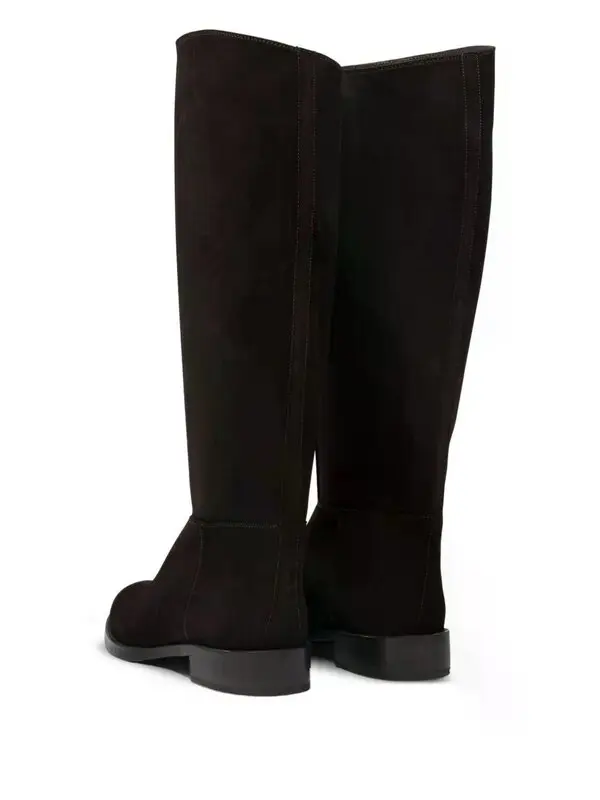 MARETTO Knee-high Suede Boots - Brown