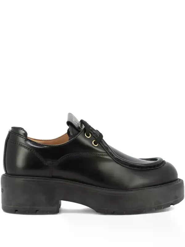 Miu Miu Platform Lace-up Shoes