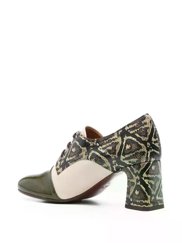 Chie Mihara 70mm Fadri Patterned Block-heel Pumps