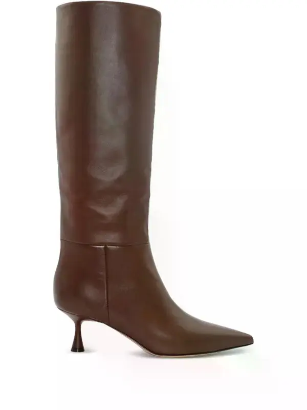 GIANVITO ROSSI 55mm Joyce Leather Knee-high Boots
